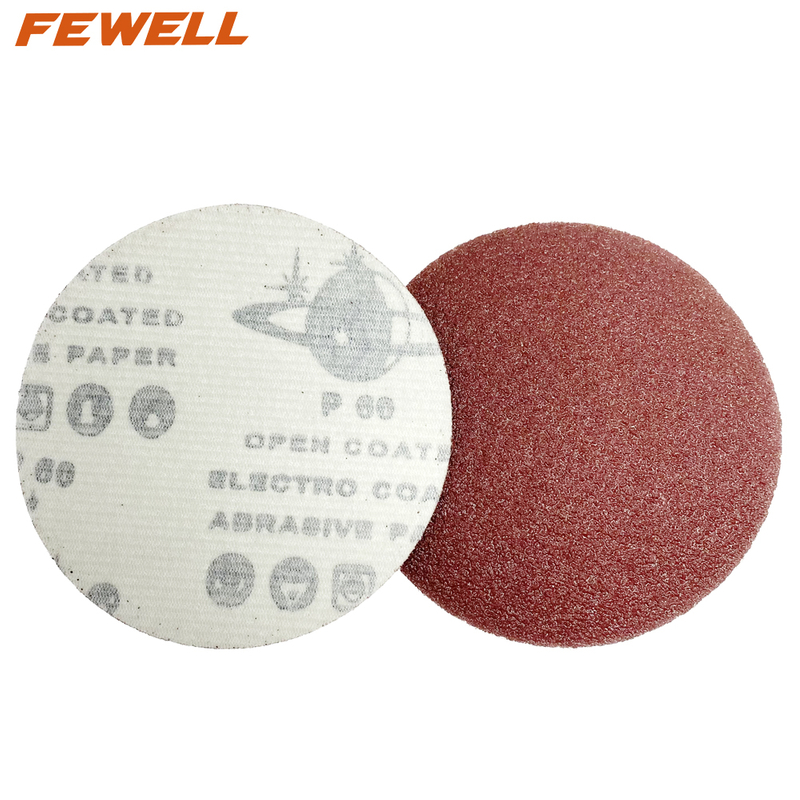 High quality 100-220mm 4-9in Red sanding disc Abrasive Sandpaper for ...
