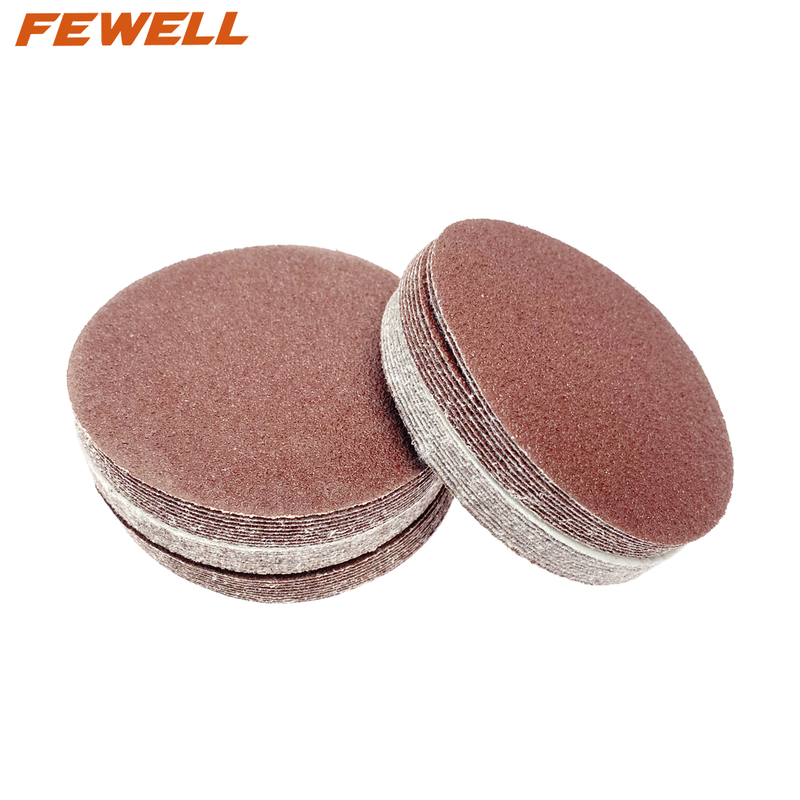 High quality 100-220mm 4-9in Red sanding disc Abrasive Sandpaper for ...